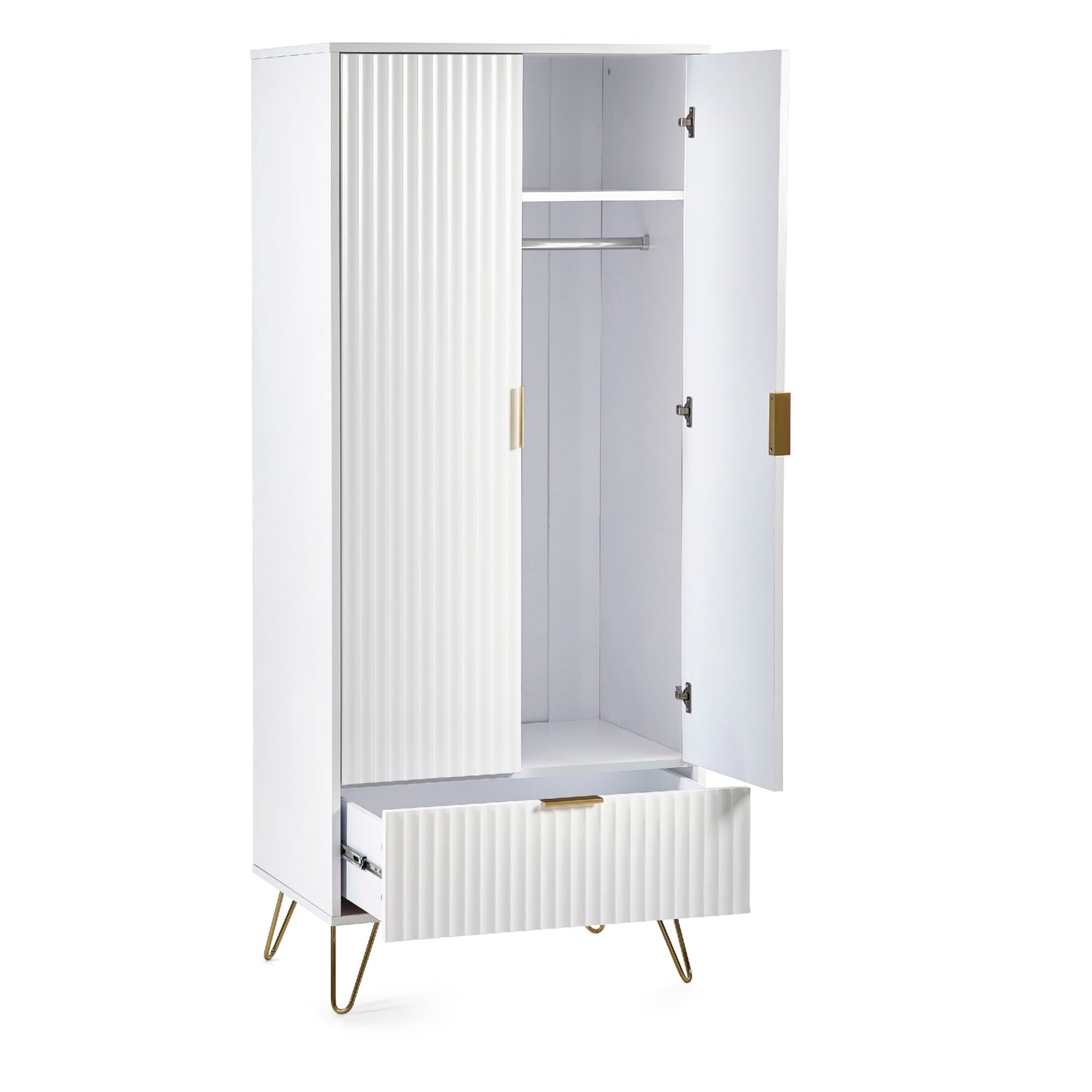 Murano 2 Door 1 Drawer Wardrobe - The Bed Shop Carlisle